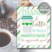 Thanks A Latte Printable Sign Coffee Appreciation Coffee Sign Employee ...