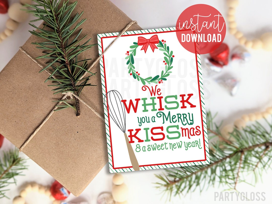Christmas Wish You A Merry Christmas Appreciation Printable Tag | Wisk ...