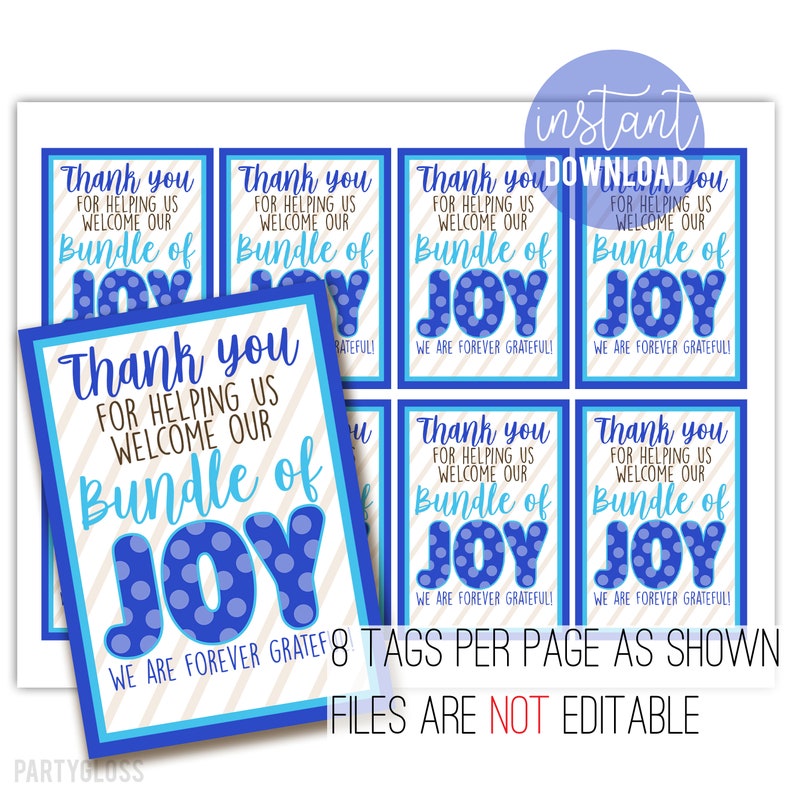 Nurse Appreciation Printable Tag | Printable Joy Nurse Thank You ...
