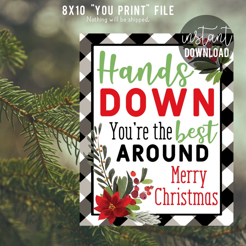 Hands Down Appreciation Sign Teacher Lunch Appreciation | Etsy