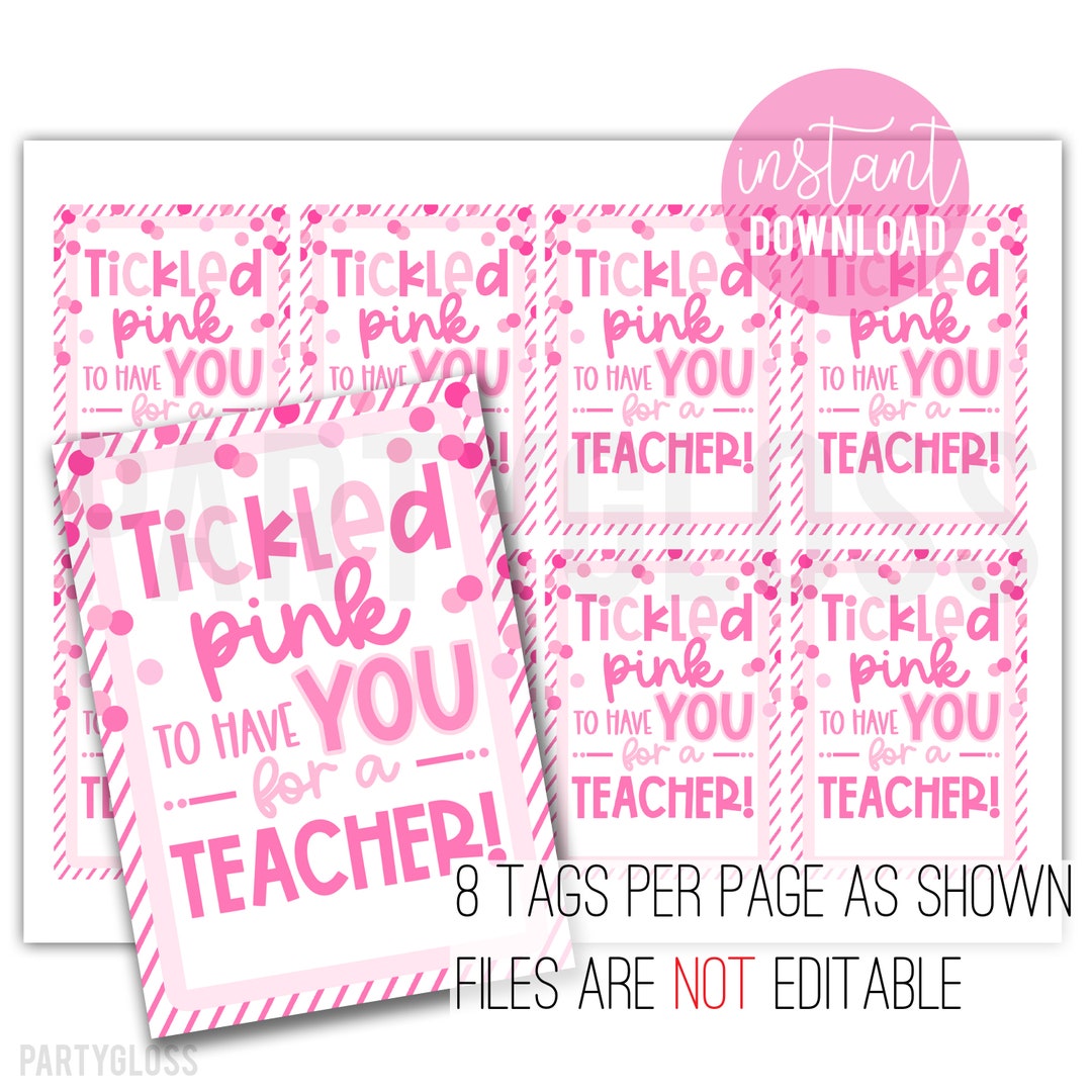 Teacher Appreciation Printable Gift Tags, Back to School First Day ...