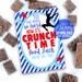 Dance Crunch Time Good Luck Printable Gift Tags Chocolate Car - Etsy