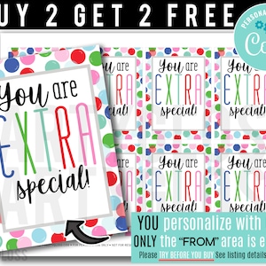 Editable Extra Special Appreciation Printable Tags Bubble Gum Staff ...