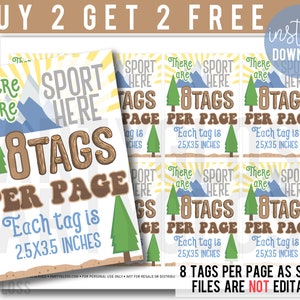 Cross Country Trail Mix Printable Gift Tags, on the Trail to Victory ...