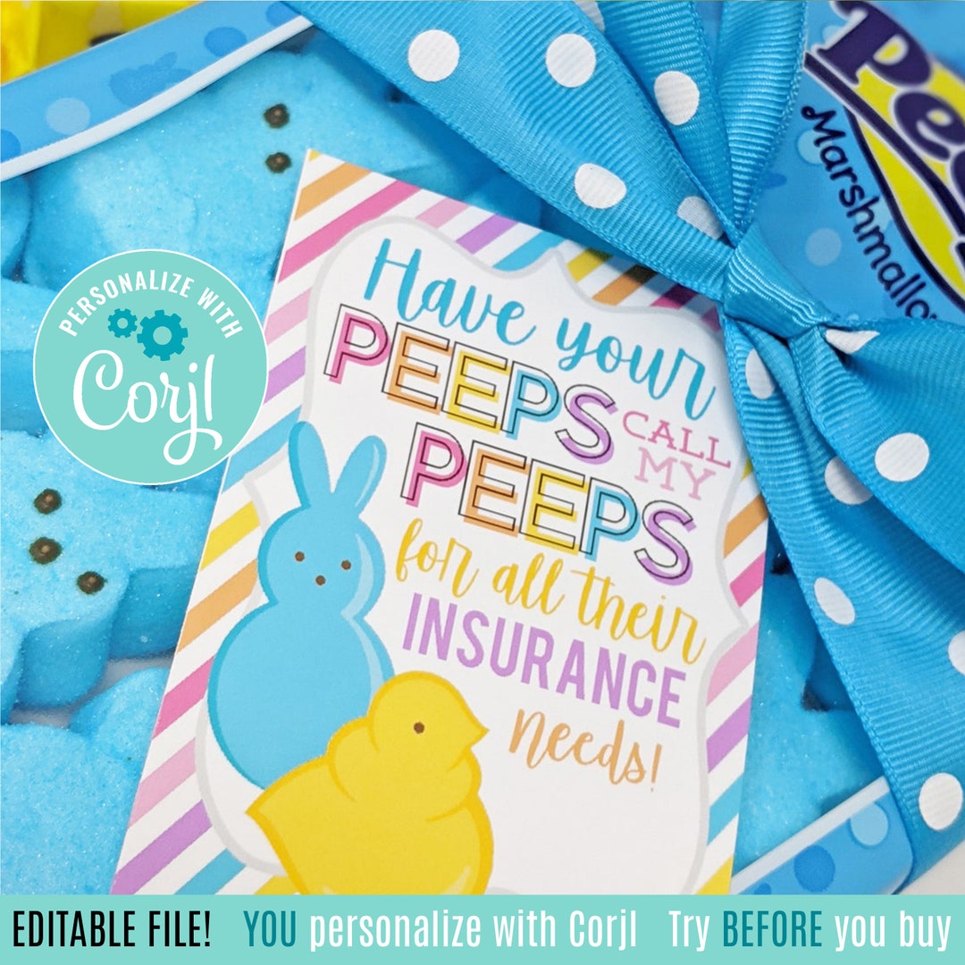Editable Client Referral Peeps Printable | Have Your Peeps Call My ...