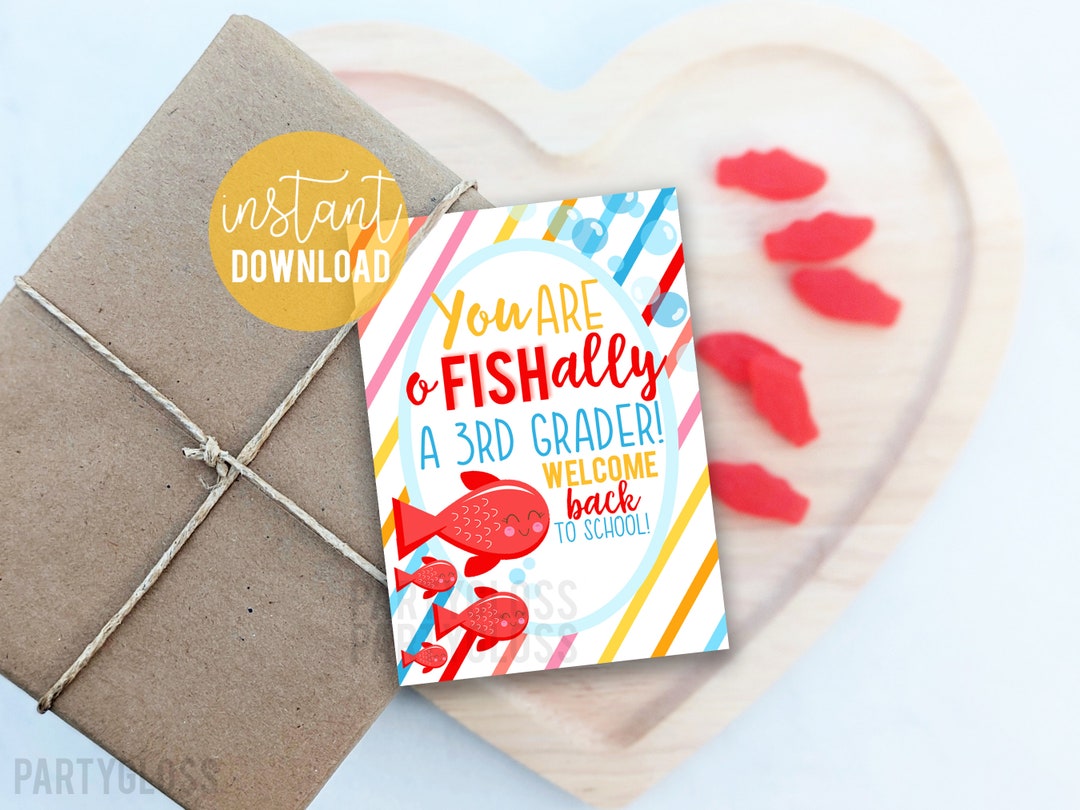 3rd Grade Meet the Teacher Printable Tag, Swedish Goldfish Tags ...