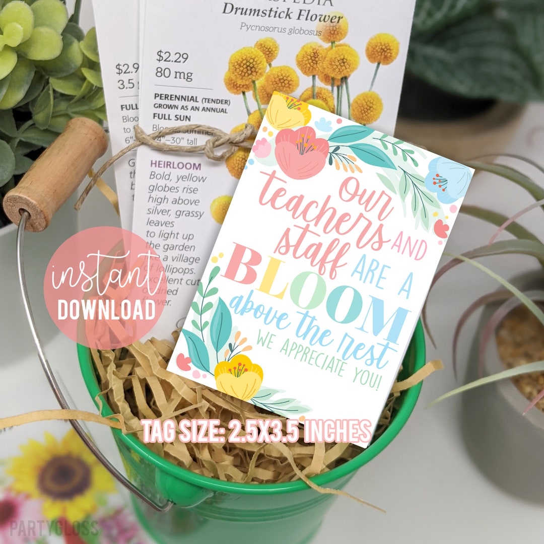 Teacher Appreciation Printable Gift Tags, Our Teachers Staff Are A ...