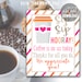 Sip Sip Hooray Coffee Appreciation Printable 8x10 Sign, Employee Team ...
