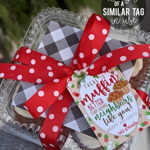 Muffin Christmas Printable Tags | Teacher Muffin Tag | Teacher ...