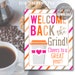 Back to the Grind Back to School Coffee Printable 8x10 Sign, Employee ...