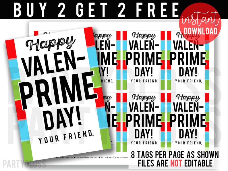 Valenprime Valentine's Day Printable Tag, Sports Drink Valentine ...