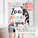 Teacher Appreciation Zoo Around Here Printable Poster, Administration ...