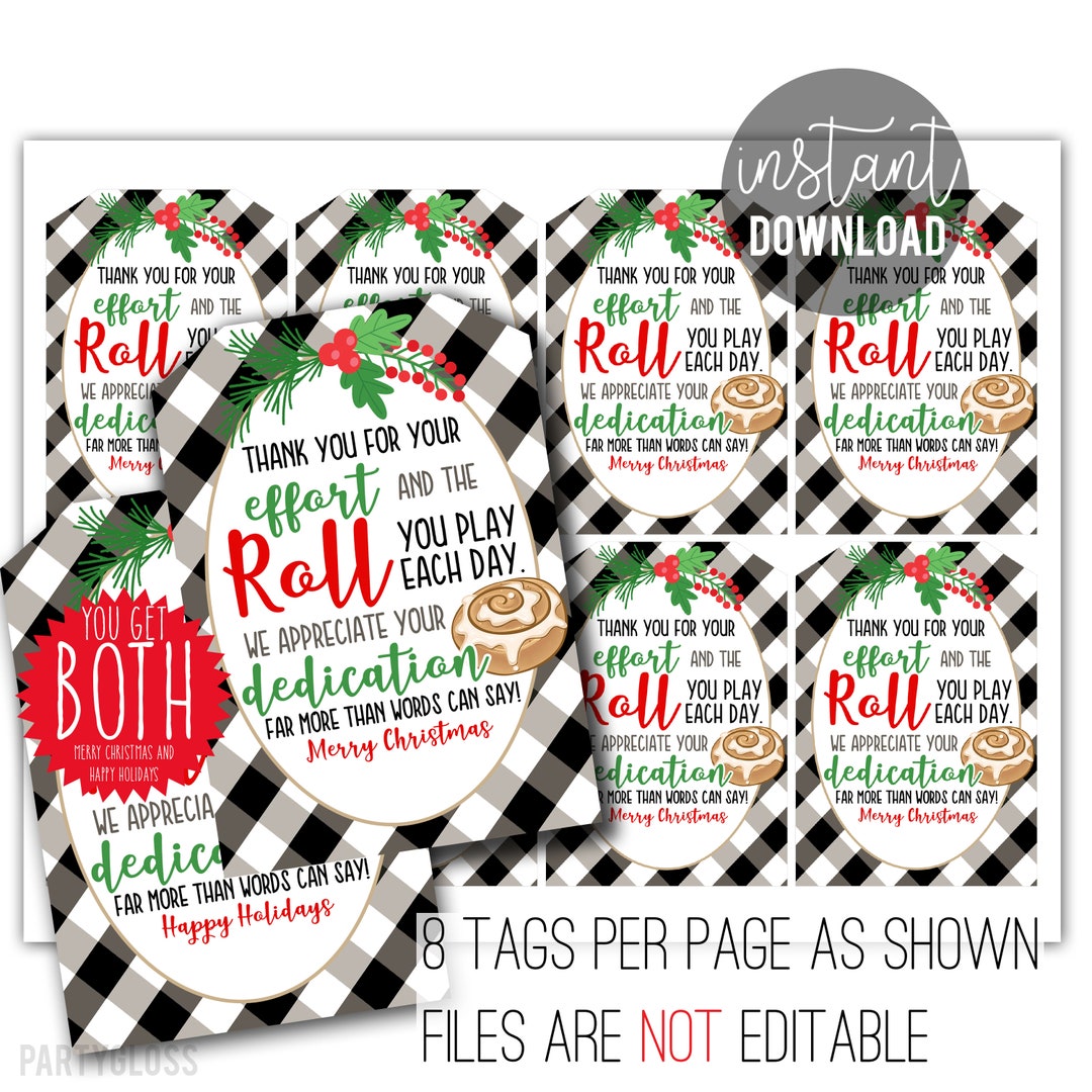Staff Employee Nurse Teacher Printable Tag | Christmas Teacher Tag ...