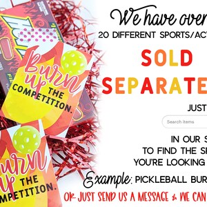 Cheer Burn up the Competition Printable Gift Tags, State Tournament ...