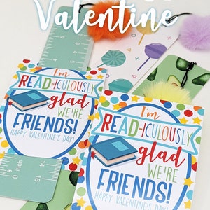 Bookmark Valentine's Day Printable Tag Book Valentine Readiculously ...