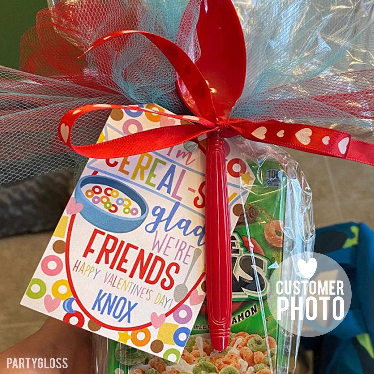 Valentine's Day Cereal Box Printable Gift Tags, Cereal-sly Glad We're ...