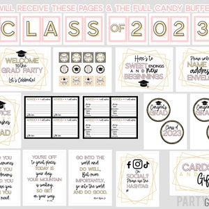 Graduation Printable Package | Grad Party Decor | Class of 2023 ...