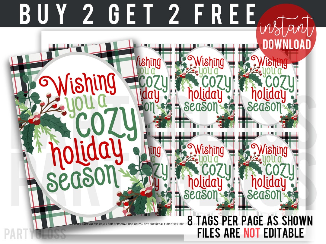 Christmas Cozy Printable Tag Teacher Christmas Tag Hot Chocolate ...