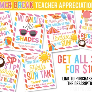 End of the Year Teacher Appreciation 8x10 Printable Sign, Less Teachin ...