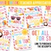 End of the Year Teacher Appreciation 8x10 Printable Sign, Less Teachin ...