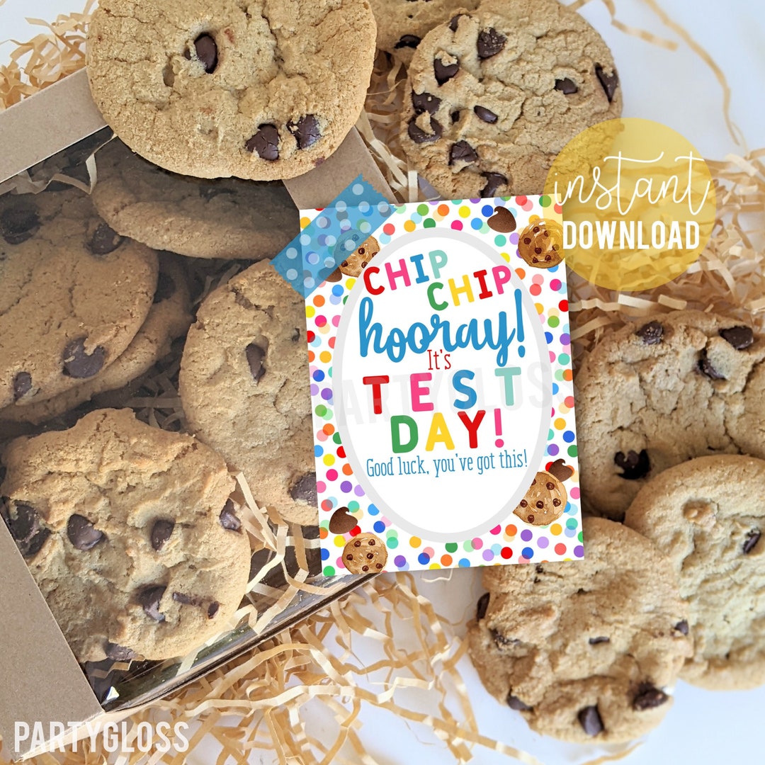 Test Testing Day Good Luck Printable Tags, Printable Chip Chip Hooray ...