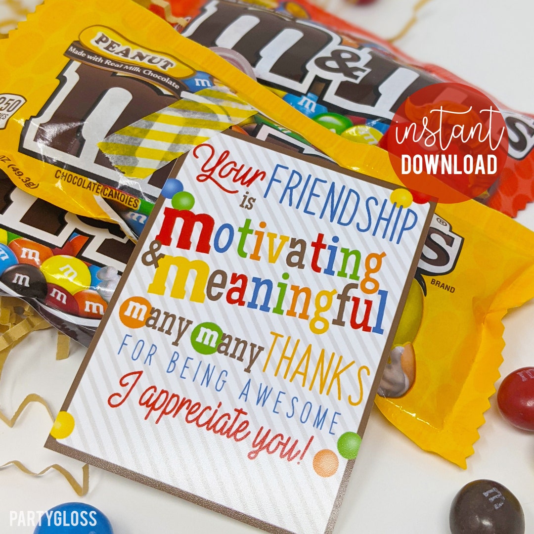 Friend Appreciation Printable Tag | Friend Tags | Gift Tags | Easy ...