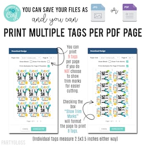 Editable Push Yourself to Do Your Best Printable Gift Tags, Make That ...