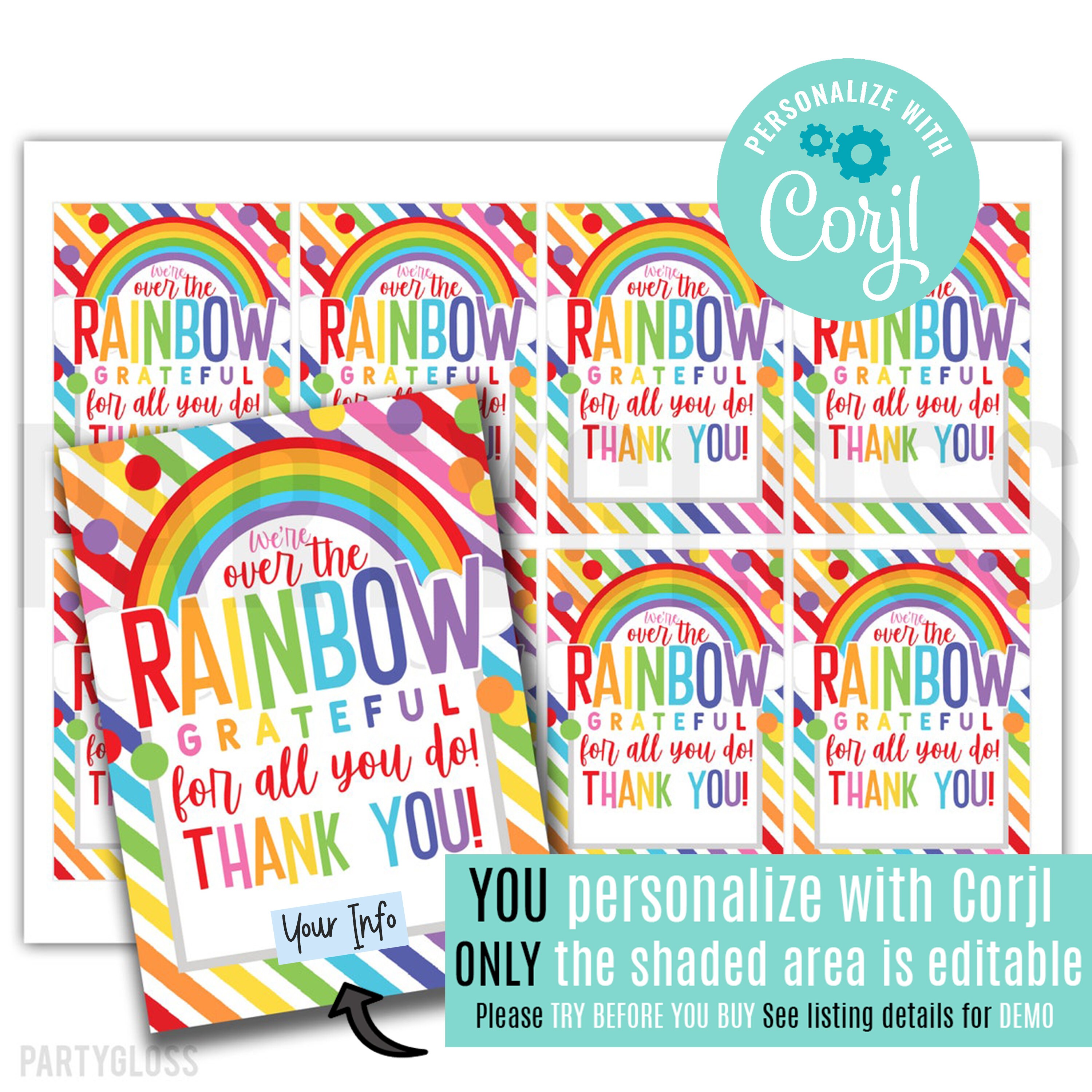 Editable Appreciation Printable Tag | Teacher Staff Employees | Staff ...