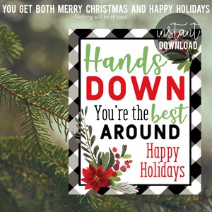 Hands Down Appreciation Sign | Teacher Lunch Appreciation | Printable ...