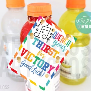 Music Good Luck Printable 8x10 Inch Sign, Quench Your Thirst for ...