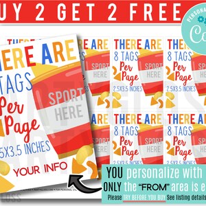 Editable Music Chip Chip Hooray Good Luck Today Printable Gift Tags ...