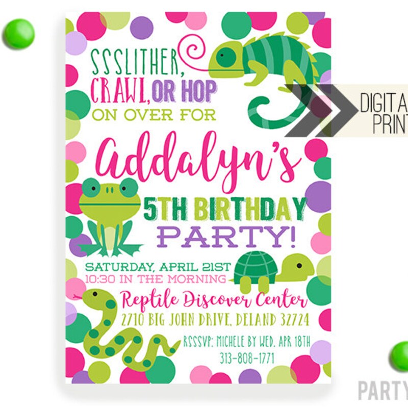 Reptile Party - Etsy