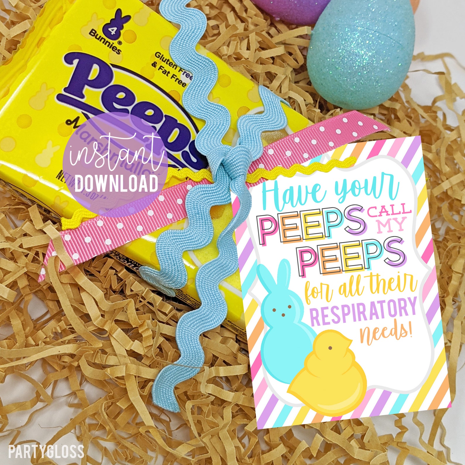 Respiratory Referral Peeps Printable Tags, Have Your Peeps Call My ...