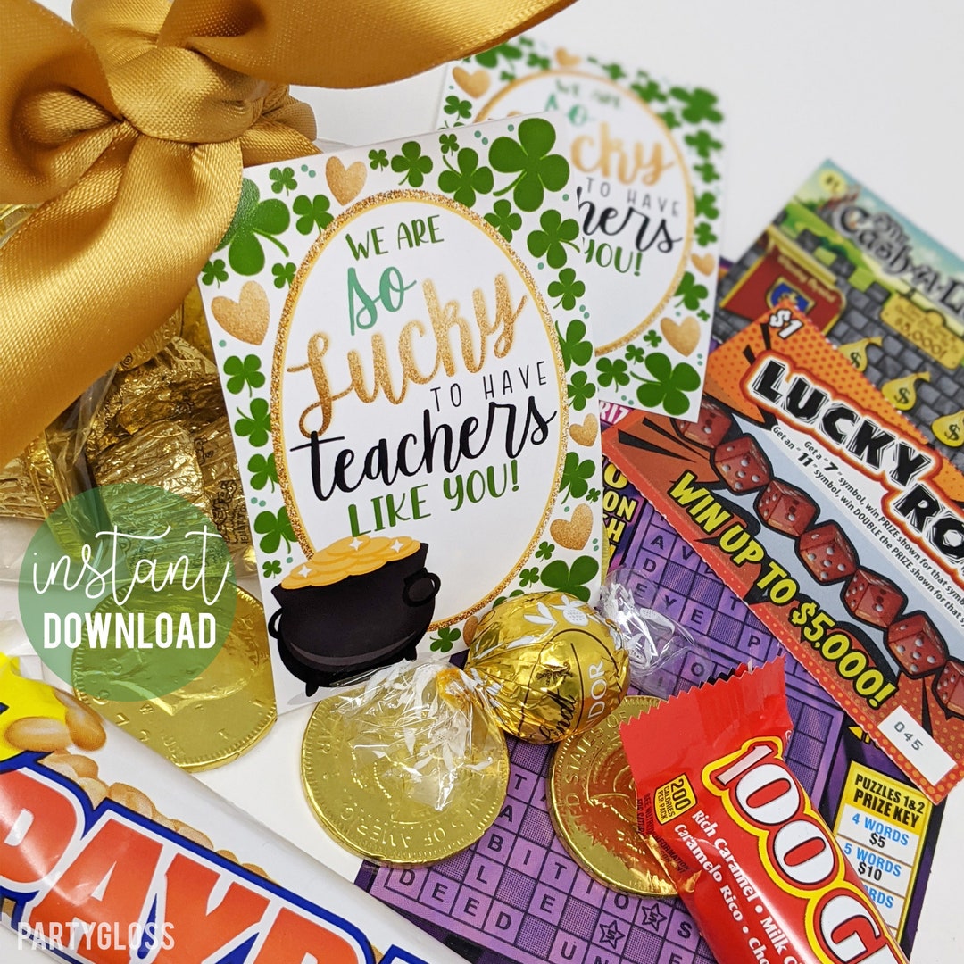 Teacher Appreciation St. Patrick's Day Printable Tags, Lucky to Have ...