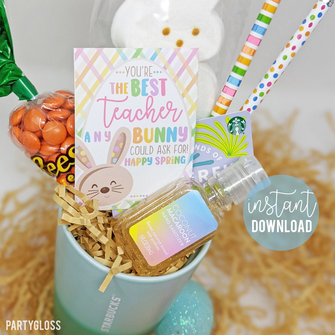 Teacher Appreciation Printable Tags, the Best Teacher Any Bunny Could ...