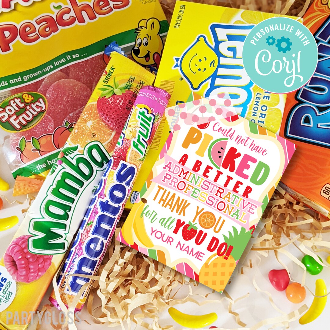 Editable Administrative Professionals Appreciation Printable Tag, Admin ...