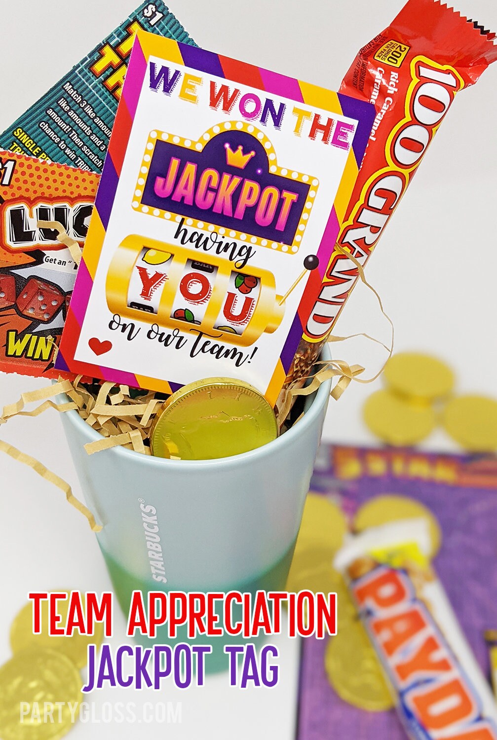 We Won the Jackpot Having You on Our Team Appreciation Lottery Ticket ...
