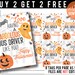 Halloween Bus Driver Appreciation Printable Gift Tags, Faboolous Bus ...