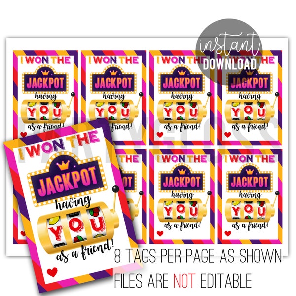 I Hit the Jackpot With You Printable - Etsy