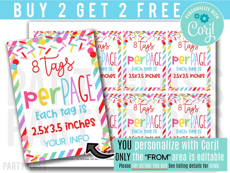 Editable Track and Field Here's to A Sweet Season Printable Gift Tags ...