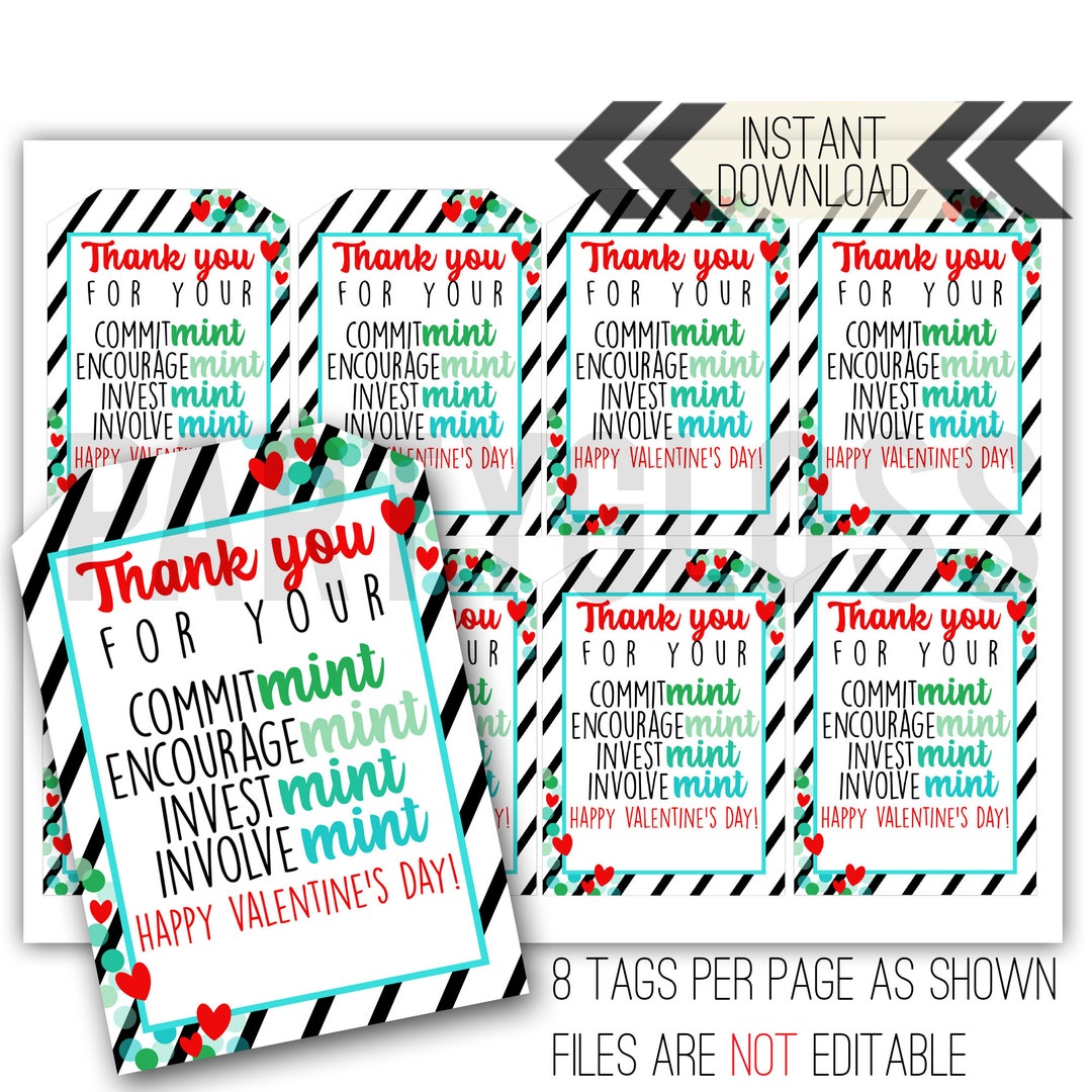 Teacher Valentine Printable Tag | Employee Valentine | Valentine Team ...