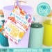 End of the Year Fish Candy Printable Tag Swedish Tag Class - Etsy