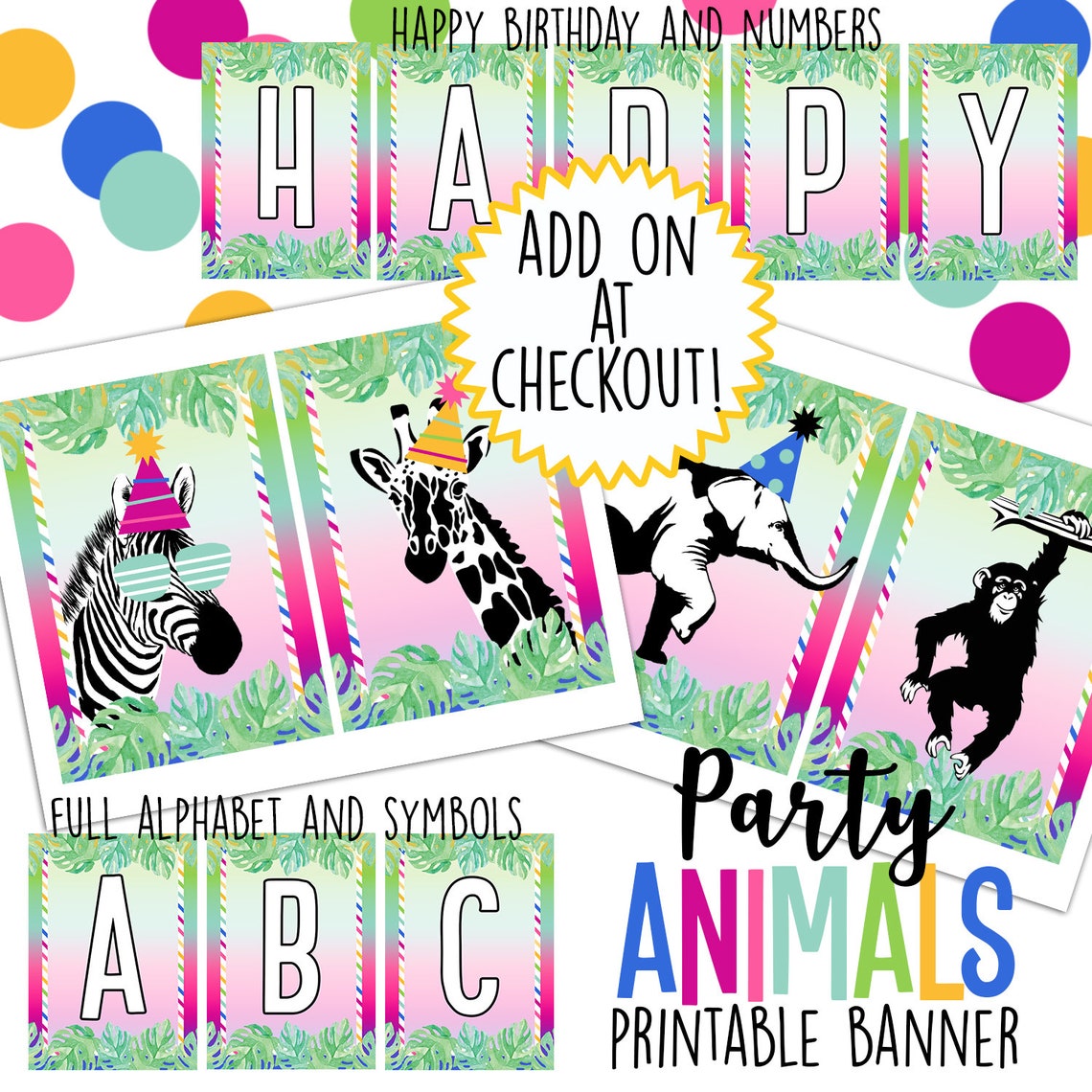 Party Animal Invitation Digital or Printed Party Animal | Etsy