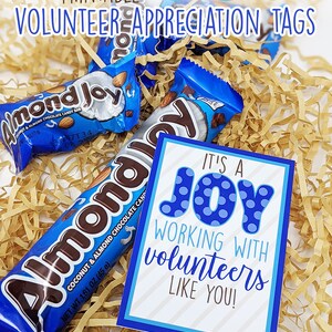 Volunteer Appreciation Printable Gift Tags, Joy Working With Volunteers ...