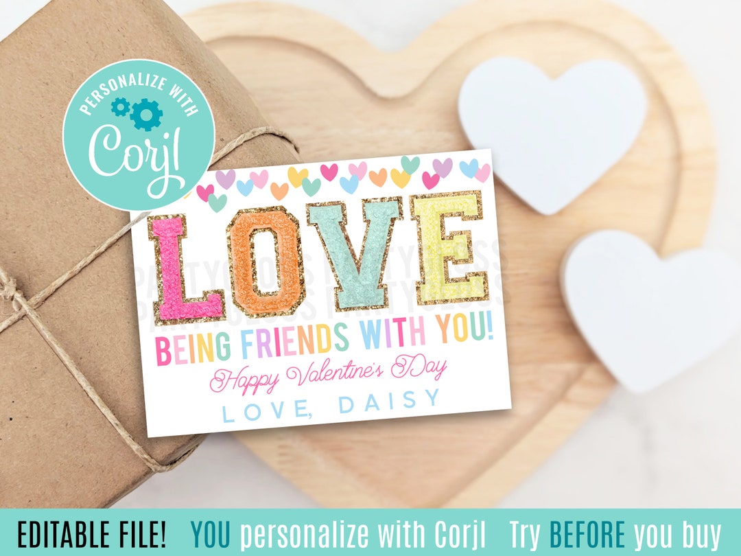 Editable Fuzzy Letter Patch Valentine, Chenille Letters Printable ...