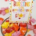 Star Candy We Are Bursting With Appreciation Printable Gift Tags ...