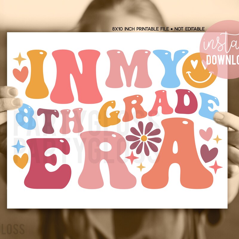First Day of 8th Grade - Etsy