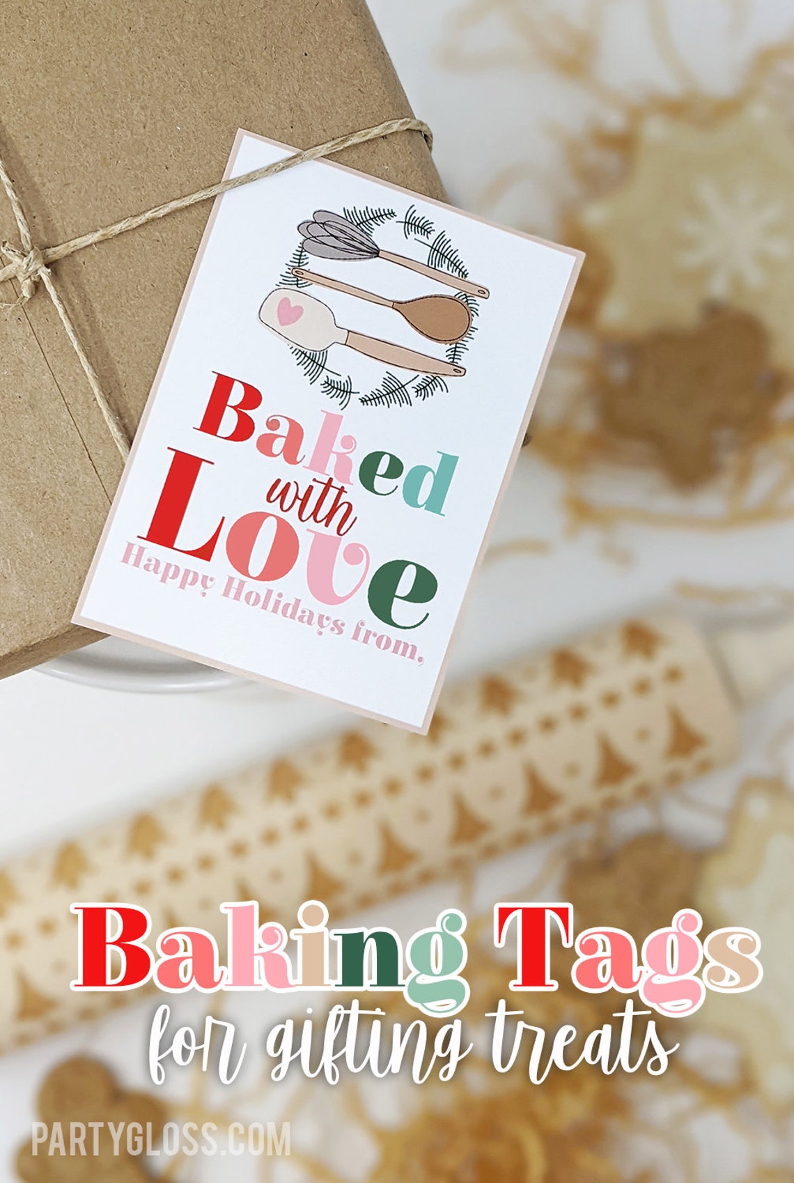Baked With Love Printable Tags Baked Goods Tag Modern - Etsy