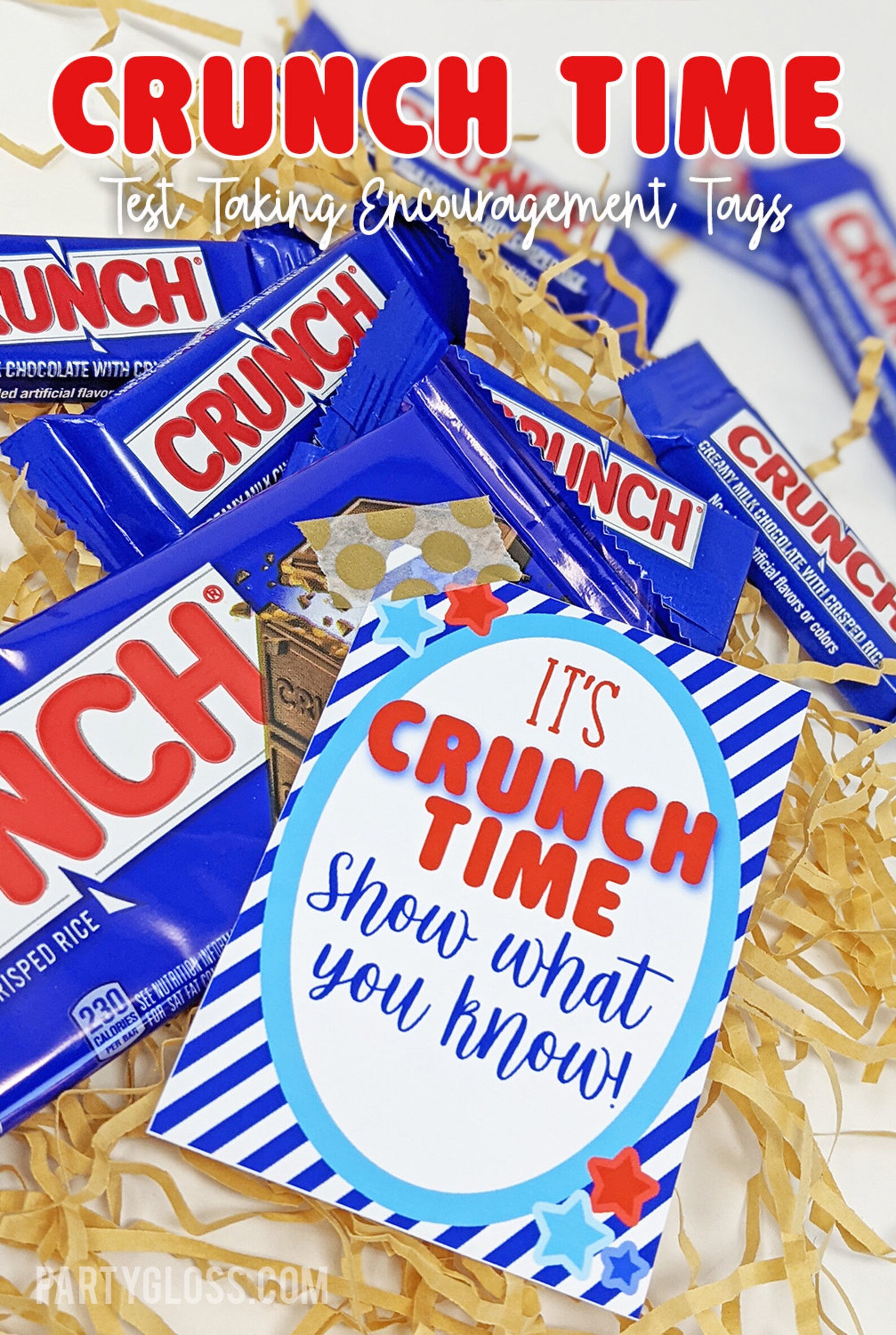 Crunch Time Good Luck Printable Tag Printable Crunch Tags - Etsy