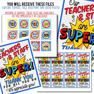 Teacher Appreciation Super Hero Set | Super Hero Theme | Teacher Gift ...